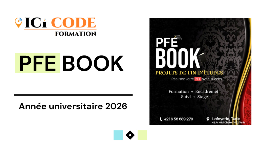 PFE Book Ici Code Formation 2025-2026 : Stages pour étudiants