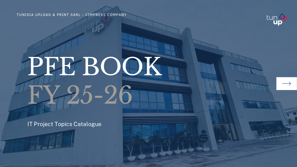PFE Book TunUp 2025-2026 : Stages pour étudiants